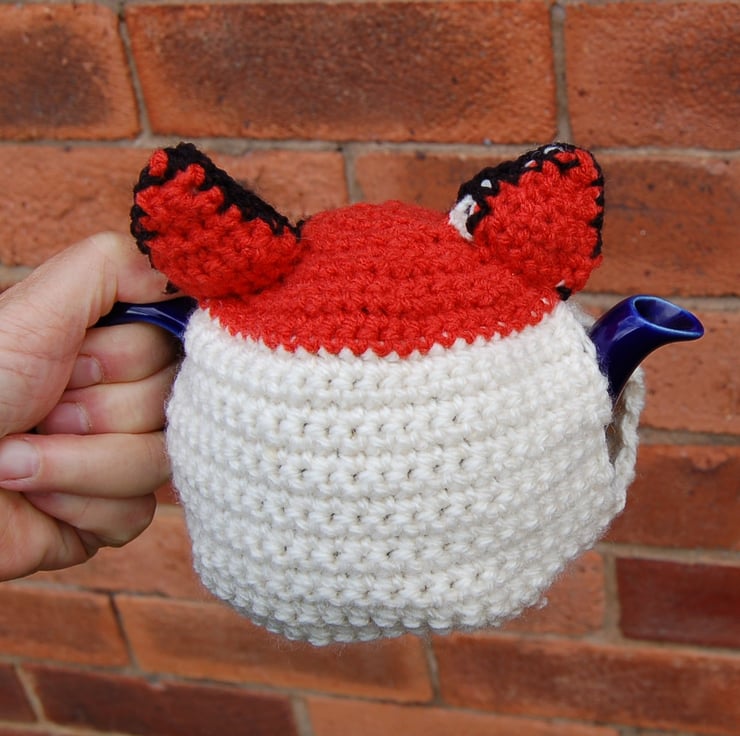 Fox Tea cosy - to fit a small 1 cup teapot, cro... - Folksy