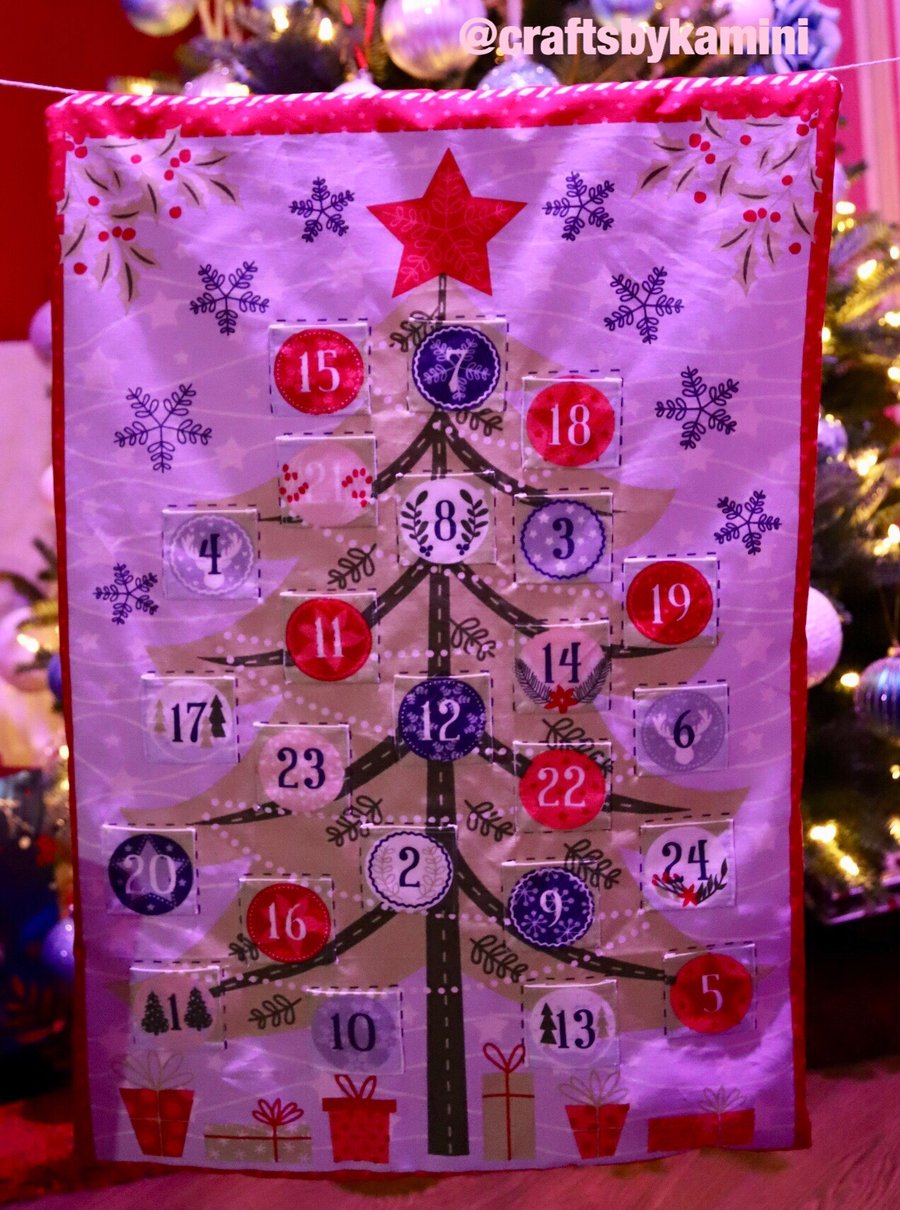 Christmas Tree Advent Calendar - Folksy