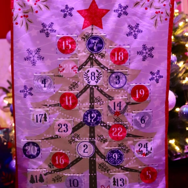 Christmas Tree Advent Calendar - Folksy
