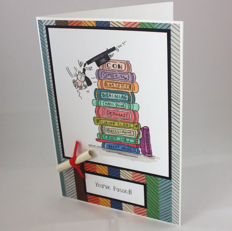 Handmade Exam Congratulations card - You've Pas... - Folksy