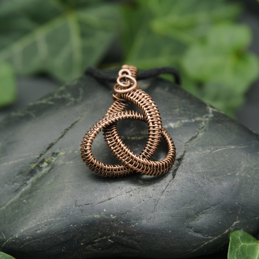 Copper Wire Weave Celtic Knot - Chunky - Folksy