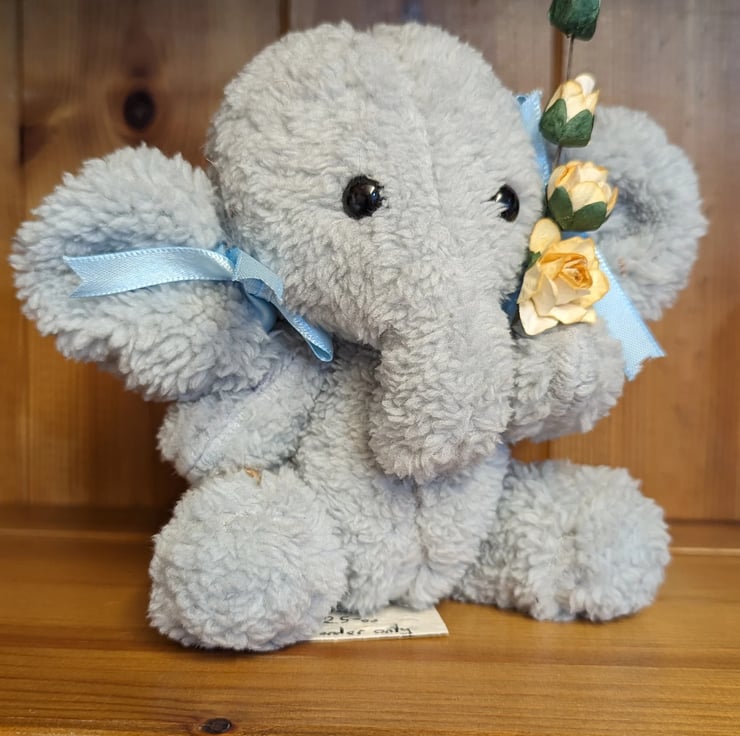 Ellie and Ella - Handmade Artisan Cuddly Elephants - Folksy