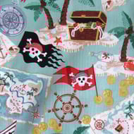 Pirate Themed Fabric - 100% Cotton - Folksy