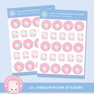 Prescription Planner Stickers, Reminder Sticker... - Folksy