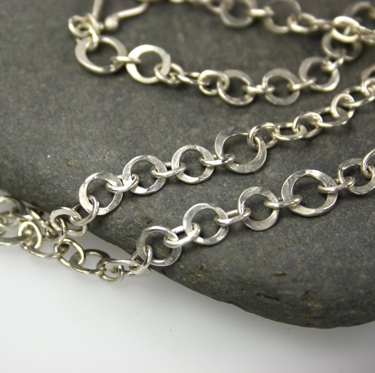 Handmade silver chain necklace - Folksy