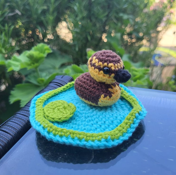 Handmade crochet rubber duck duckling - Folksy