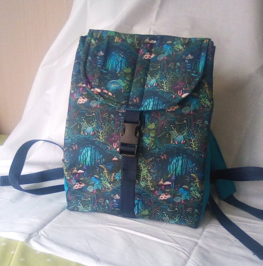 Backpack Enchanted Forest lightweight backpack ... - Folksy