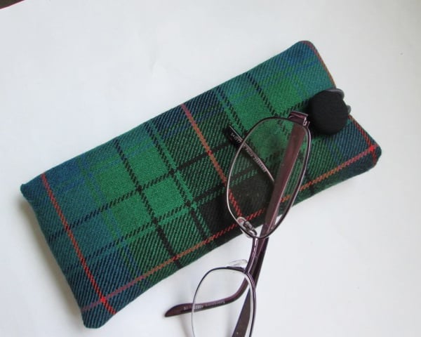 Tartan Glasses Case - Folksy