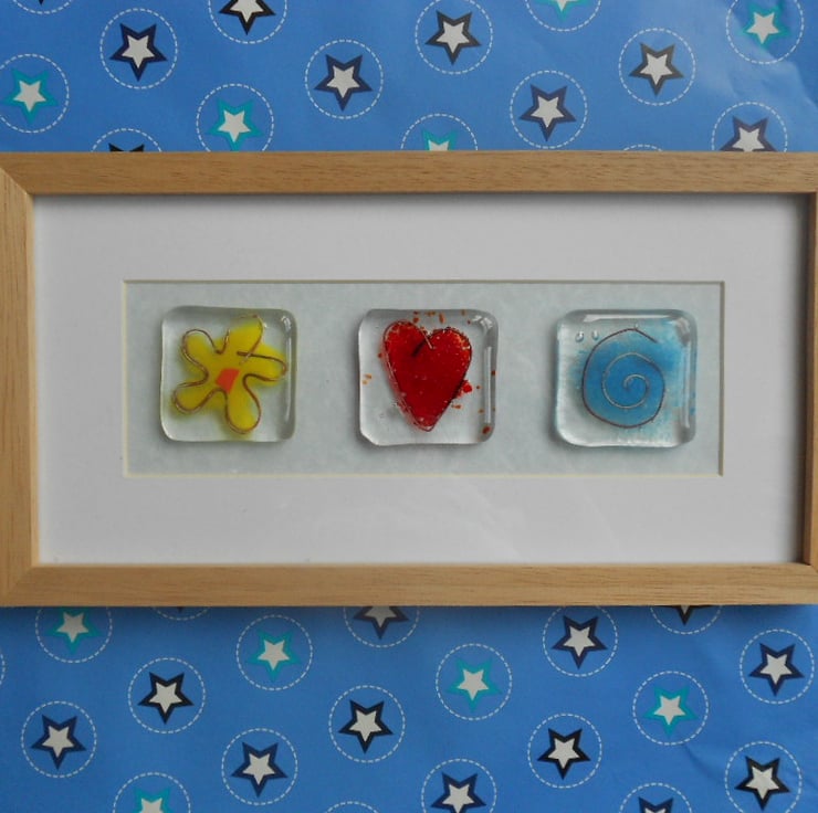 Fused glass picture - Folksy