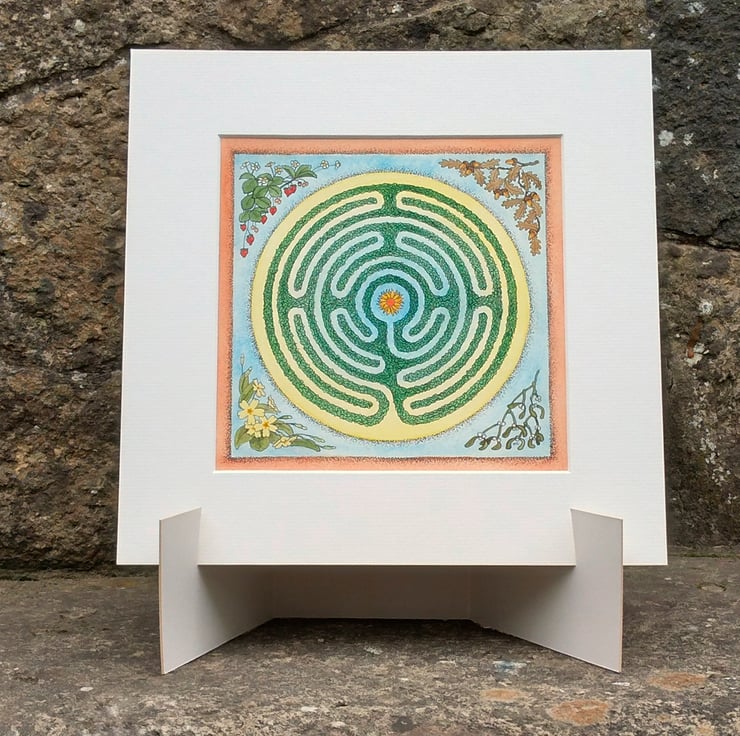 Labyrinth Original Watercolour Painting - Folksy