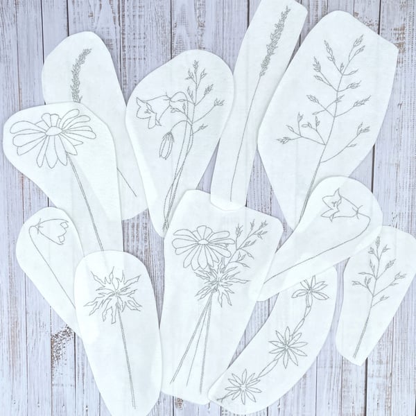Stick and stitch designs by Sweet Thorn on Folksy
