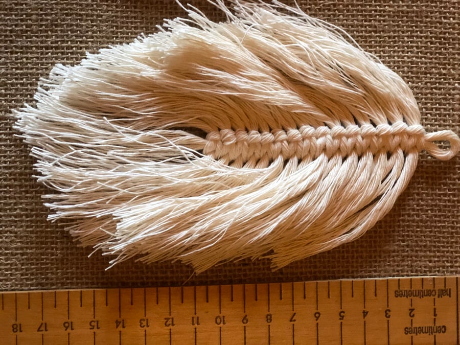 Macrame Feather Hanging Deocration - Folksy
