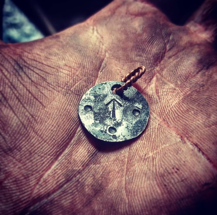 Hand-Forged Viking Rune Pendant: Personalized N... - Folksy