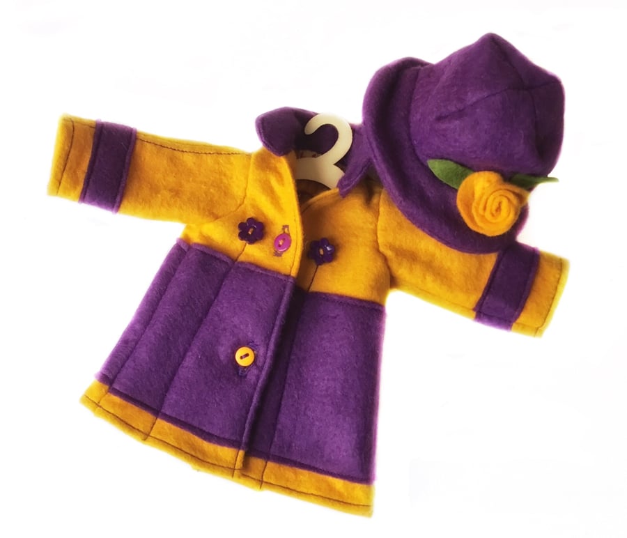 Mary Quant style Tailored Coat and Hat - Folksy