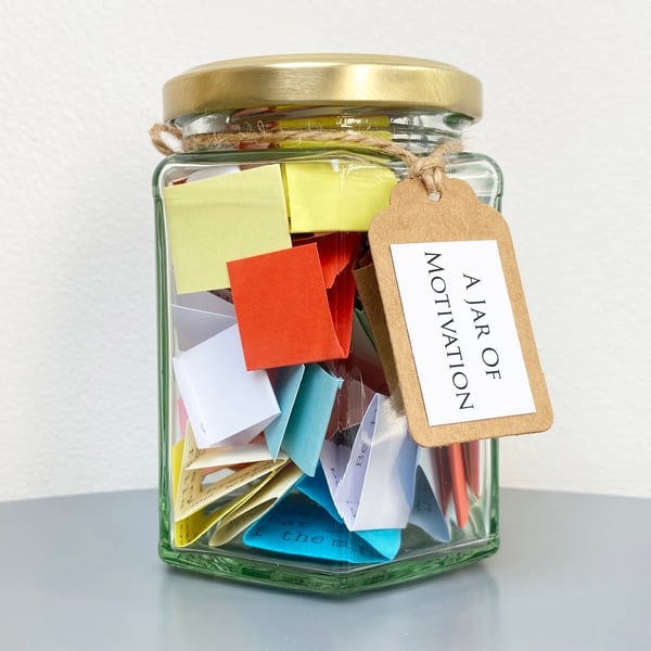 A Jar of Motivation - Positive Encouraging Quot... - Folksy