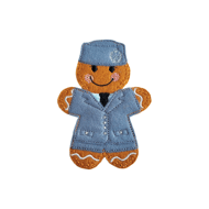 RAF Girl In Suit Gingerbread Character - Folksy