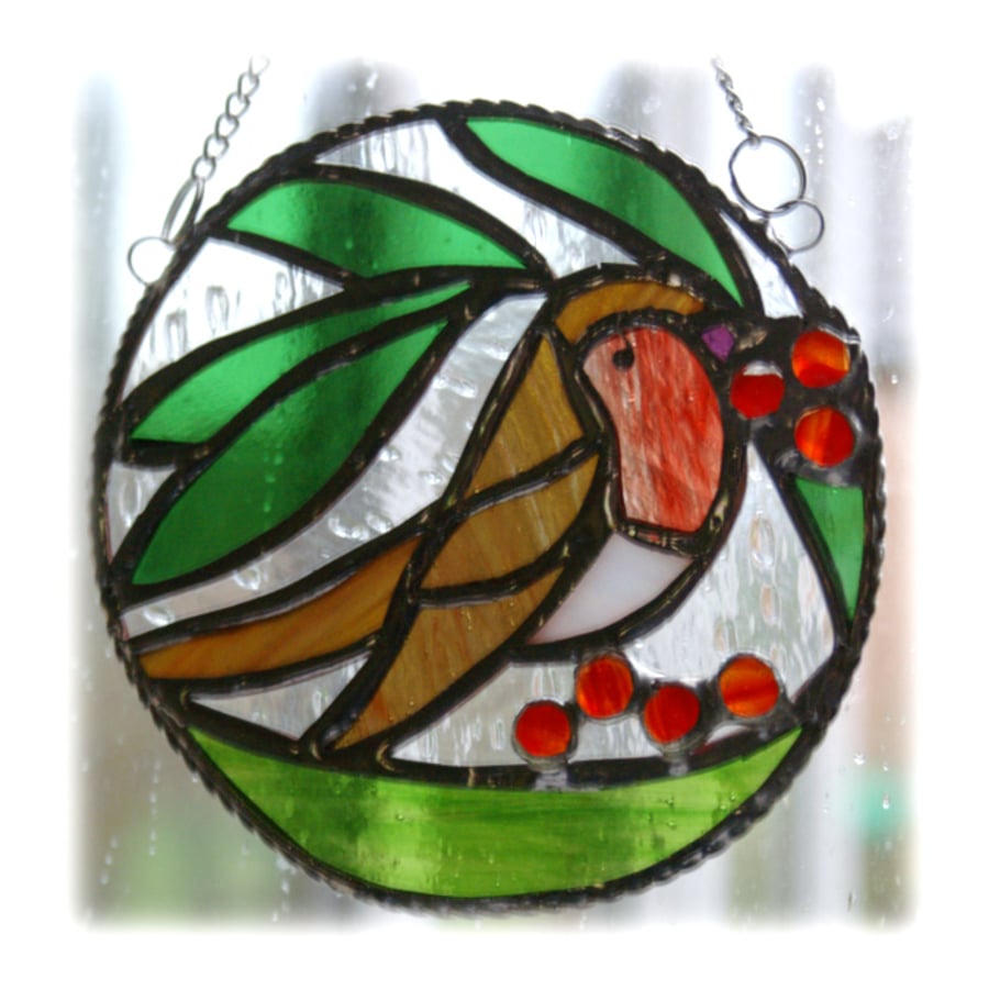 Robin Picture Stained Glass Suncatcher British ... - Folksy