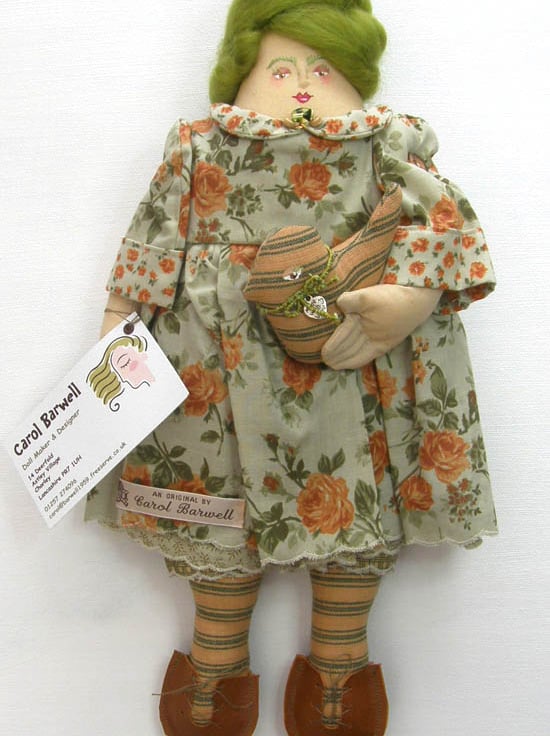Cecily, a handmade rag doll - Folksy