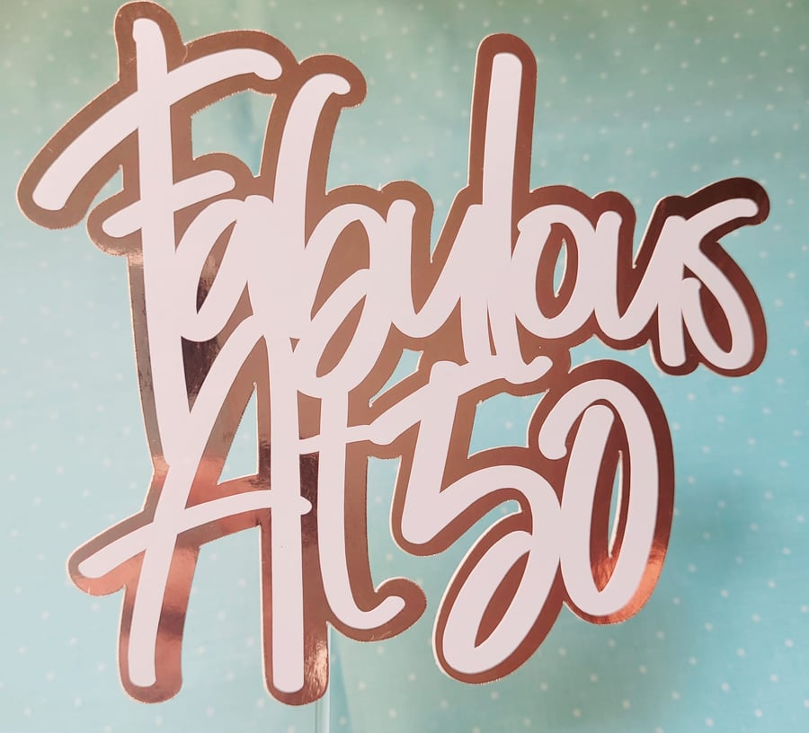 Large Birthday Cake Topper - Folksy