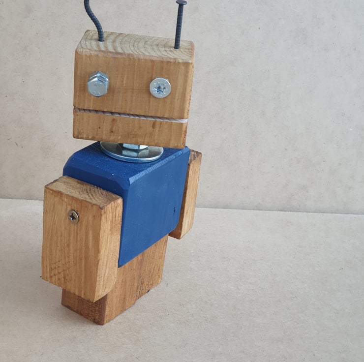 ScrapBots - Fudge. Ornamental Robot made from r... - Folksy