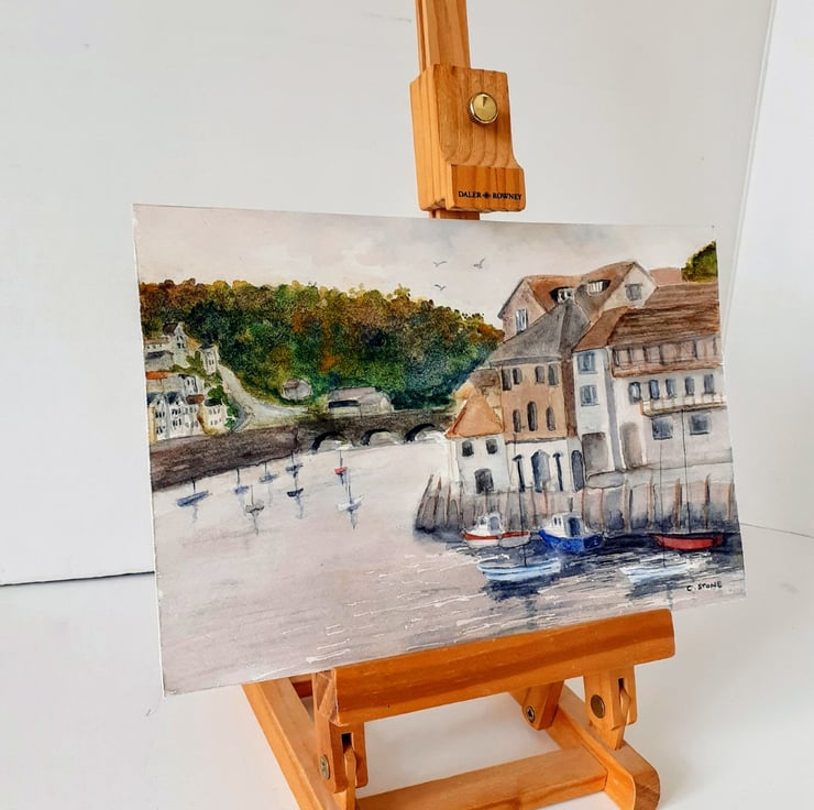 Looe, Cornwall original painting watercolour an... - Folksy