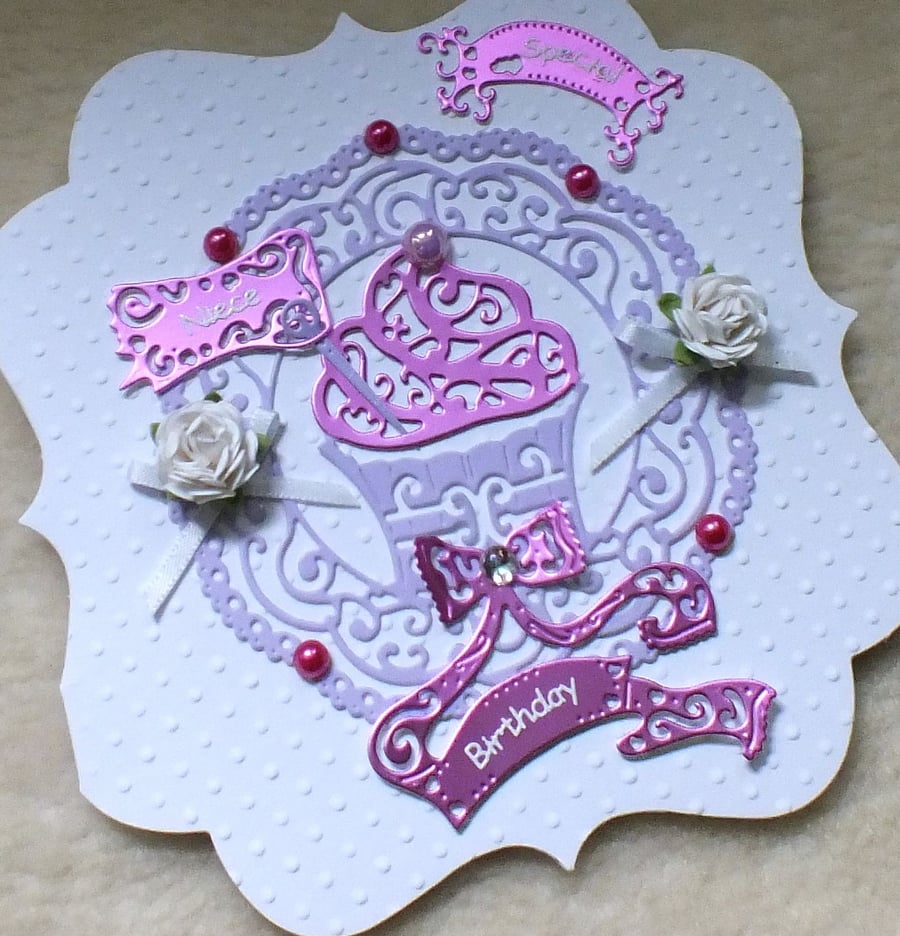 Special Niece Pretty Handmade Cupcake Birthday ... - Folksy