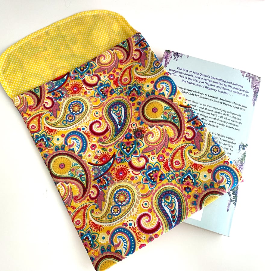 Fabric Book Sleeve - Folksy