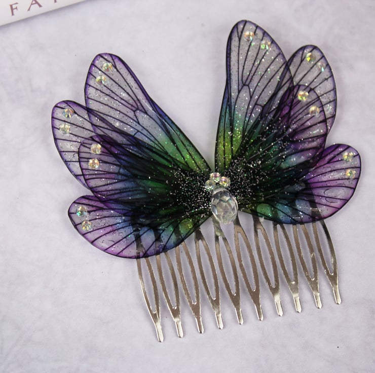 Victorian Style Fairy Mermaid Hair Comb - Purpl... - Folksy