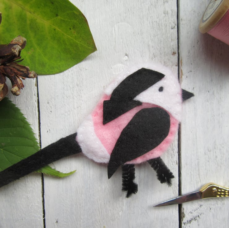 Bird fridge magnets, felt magnets, bird watcher... - Folksy