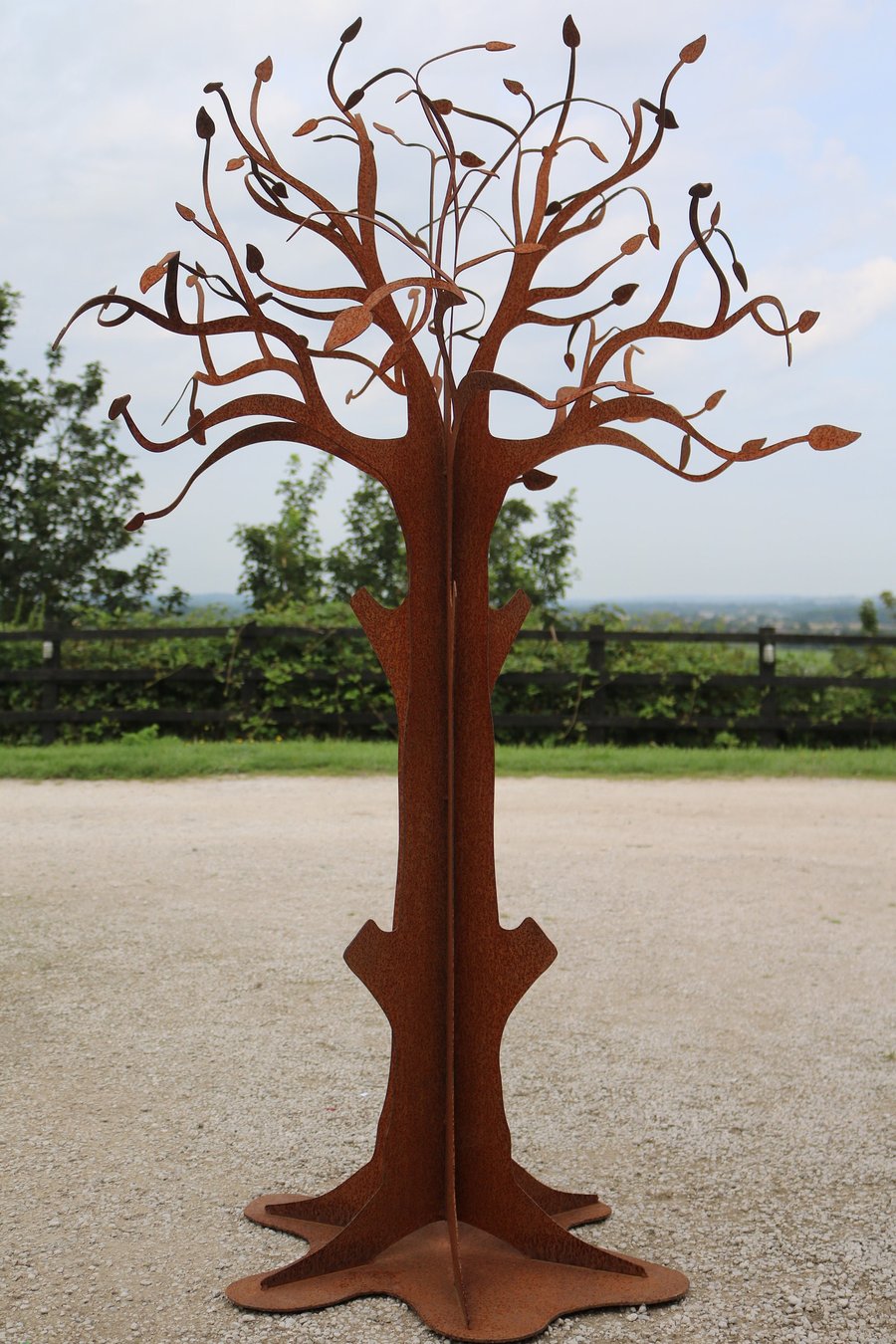 Cortenweathering steel tree sculpture, British ... - Folksy