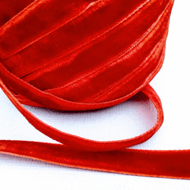 10mm Luxury red velvet ribbon, Red ribbon, vel... - Folksy