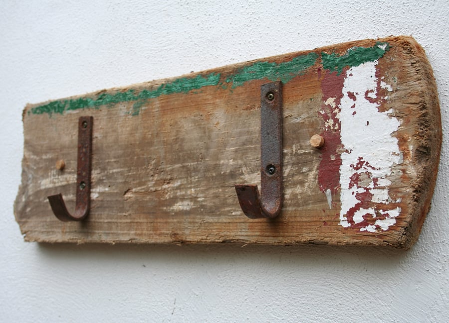 Reclaimed Vinatge Industrial Coat Hooks Upcyled... - Folksy