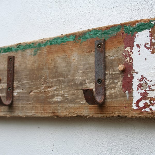 Reclaimed Vinatge Industrial Coat Hooks Upcyled... - Folksy
