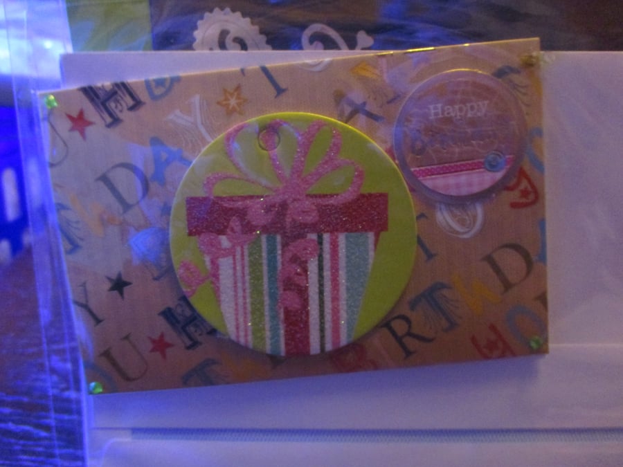 Happy Birthday Small Card - Folksy