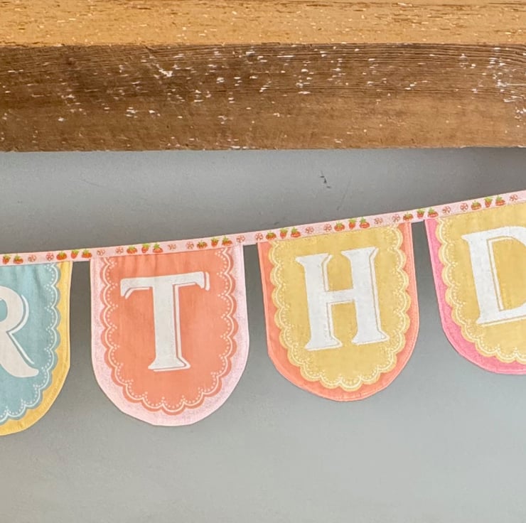Vintage Style Birthday Bunting with Kittens, Pu... - Folksy