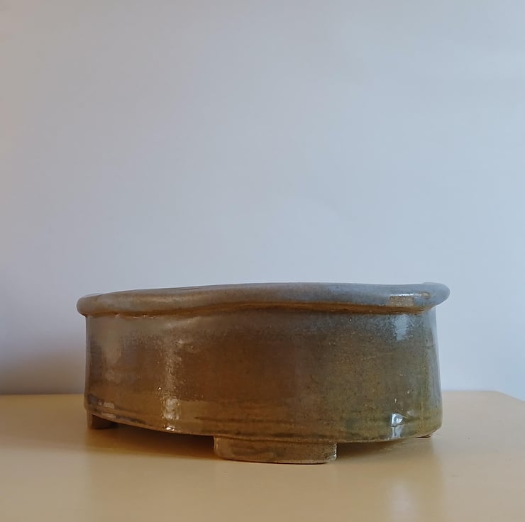 Handmade Oval Bonsai Pot 29cm Stoneware Bonsai ... - Folksy