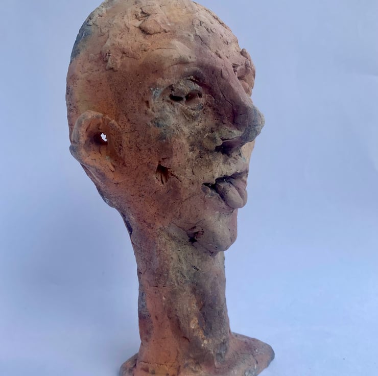 Fun Pottery Rude Boy Tongue Poke Sculpture - Folksy