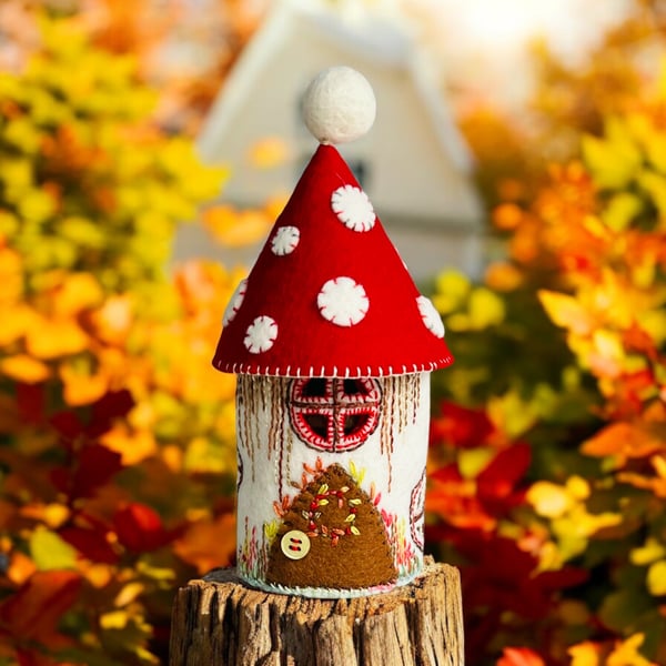 Embroidered Felt Cottage House Nightlight for ... - Folksy