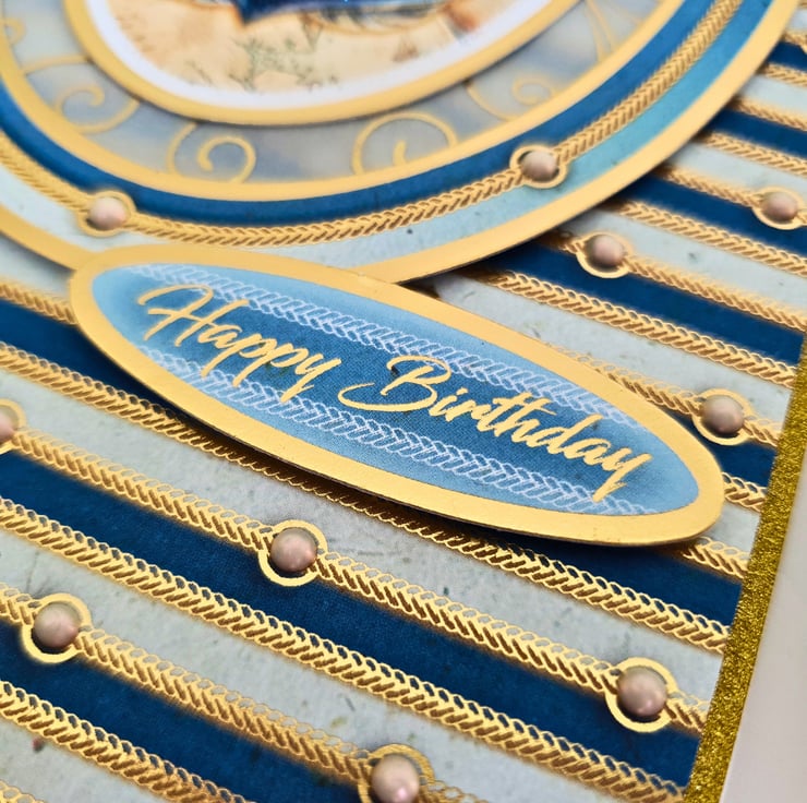 Nautical Themed Birthday Card With An Anchor, B... - Folksy