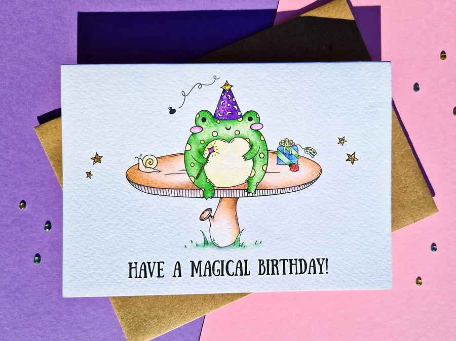 Dancing Frog Birthday Cards | Custom Frog Birthday Card – VCOG