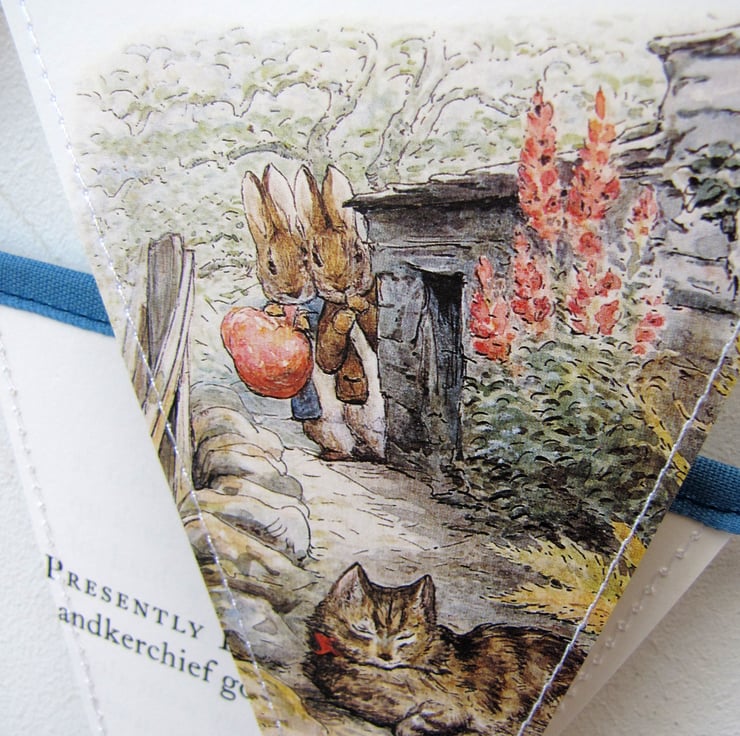 Paper bunting - The Tale of Benjamin Bunny - Folksy