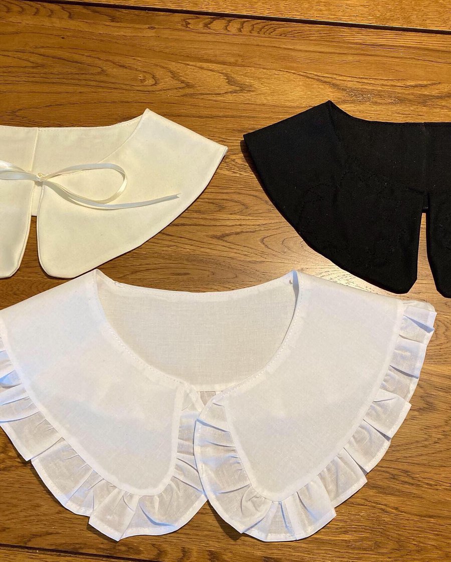 Frilled or plain Peter Pan collars. Detachable ... - Folksy
