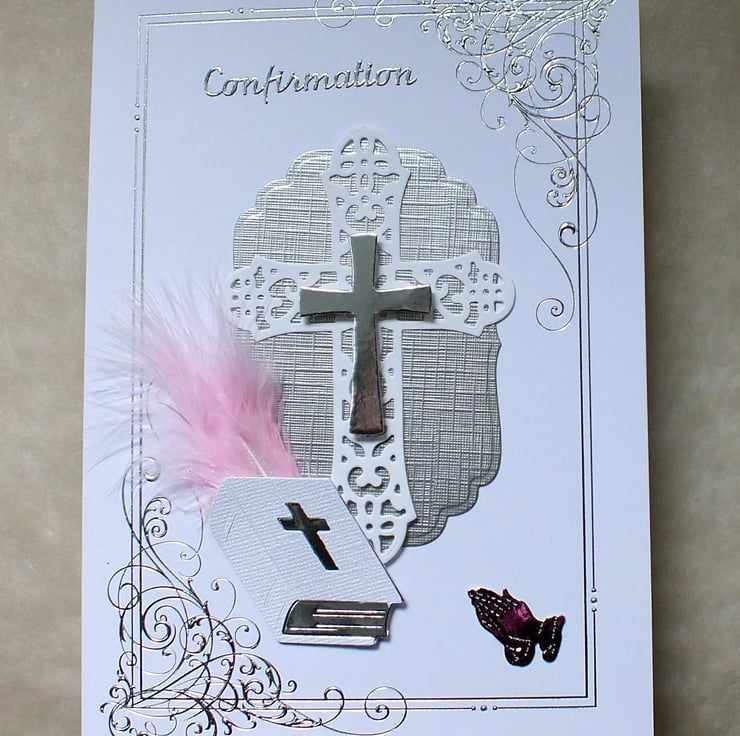 Confirmation Handmade Card - Folksy