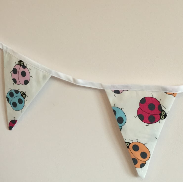 Bunting, Ladybird, Kids room, Home decor, Handm... - Folksy