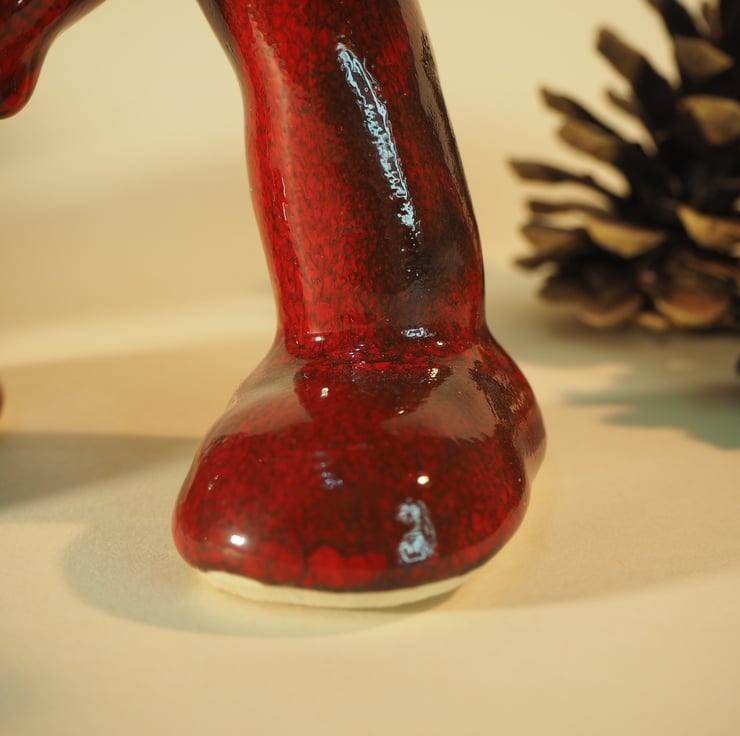 Handmade Ceramic Heart, a hug with arms and legs - Folksy