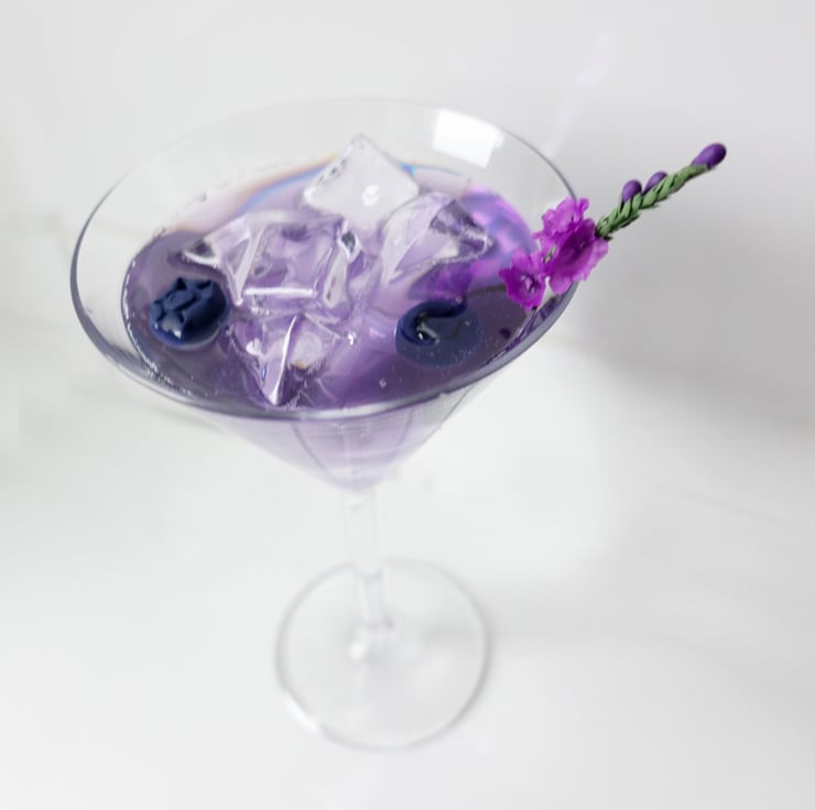 Blueberry and Lavender Fake Cocktail - Food ar... - Folksy