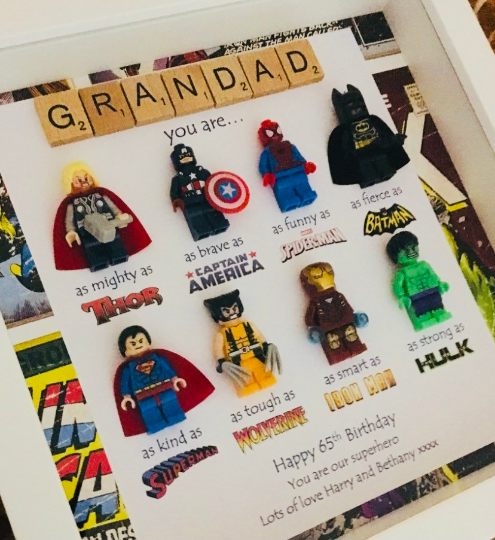 Personalised Superhero Custom Lego Minifigure P... - Folksy