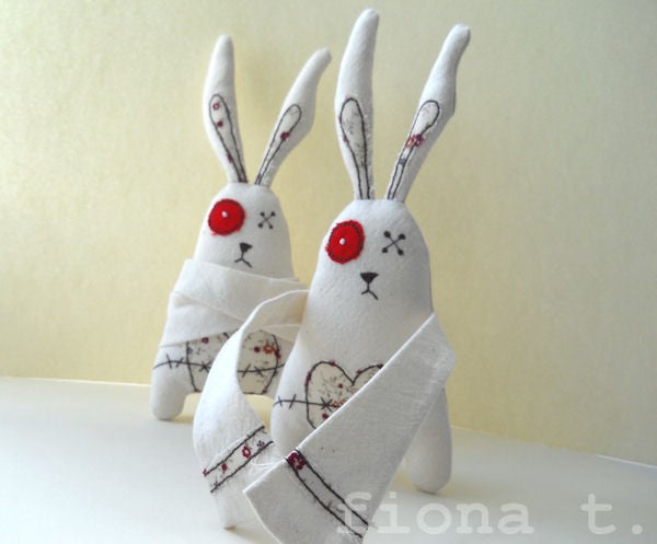 zombie rabbits - Folksy