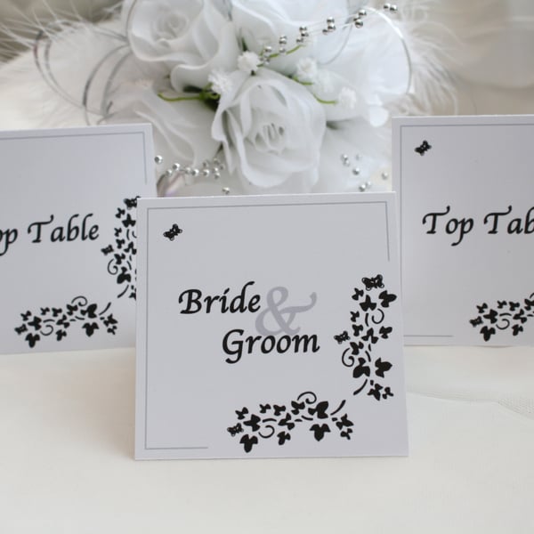 Butterfly Double Sided Top Table Card Tent set - Folksy