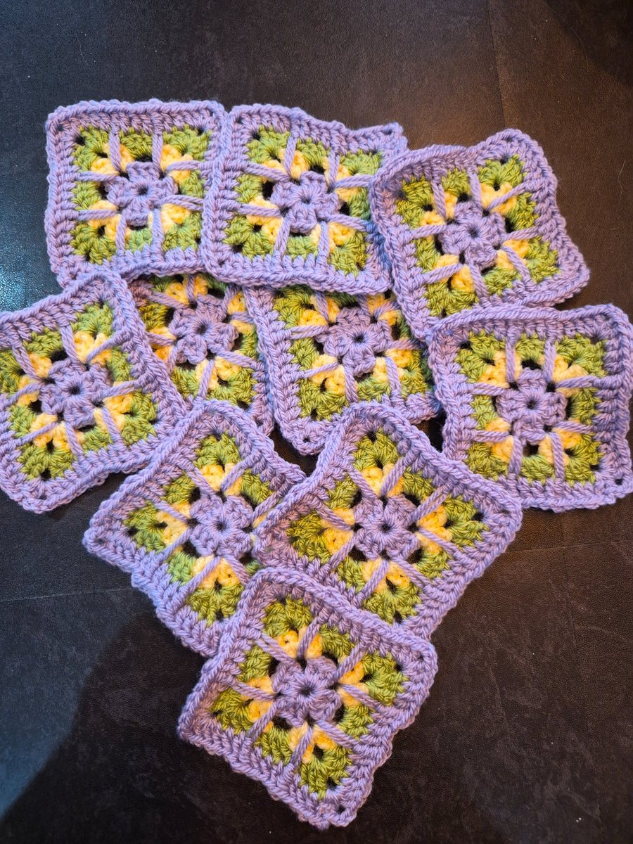 Handmade Crochet Granny Squares - Folksy